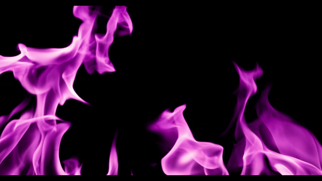 Purple Flames 4k - 2 hours Free Use - YouTube
