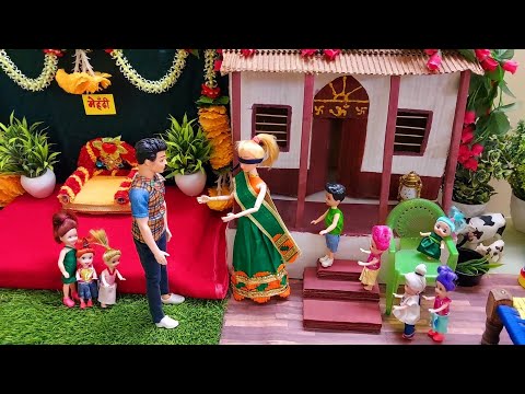 Dilli Wali Barbie Epi-252/Barbie Doll All Day Routine In Indian Village/Barbie Doll Bedtime Story