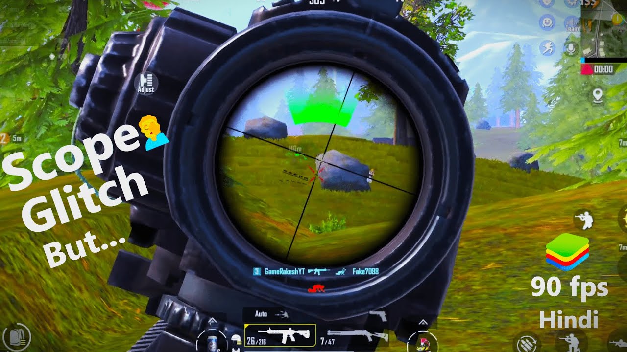 🤯BGMI scope glitch 2023, SCOPE glitch went wrong, BGMI 90fps funny ...