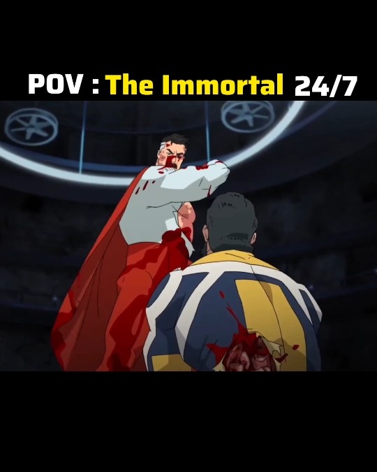 The Immortal all the time 🐱🏍️ #invincible #memes #omniman #series # ...