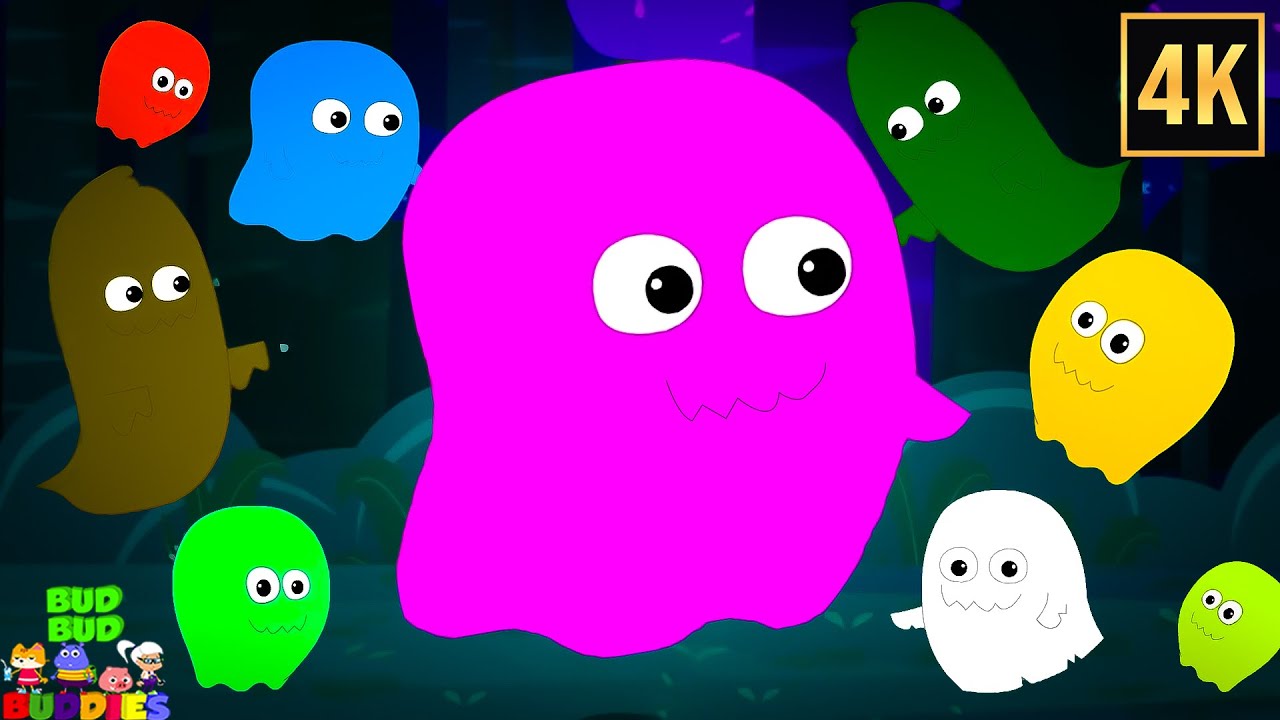 Twelve Little Ghosts Cartoon Video for Kids by Bud Bud Buddies - YouTube
