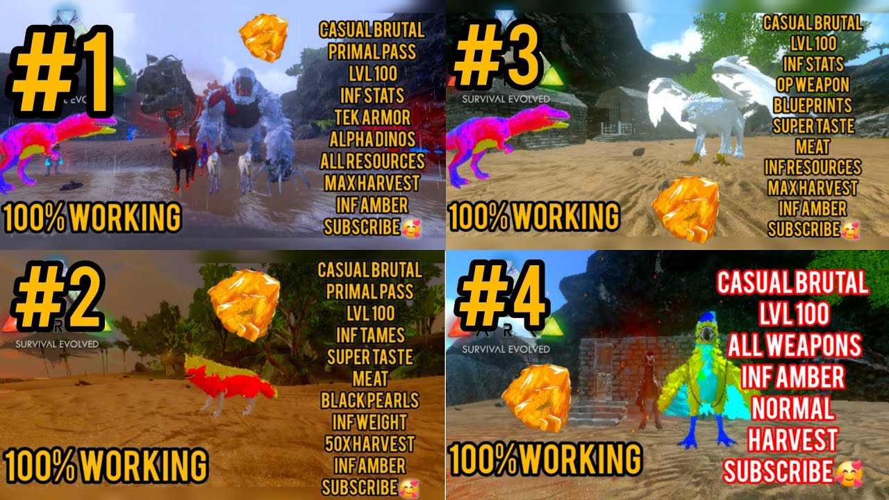 ARK MOBILE SAVE DATA | CASUAL BRUTAL | PRIMAL PASS | LVL | SUBSCRIBE ...