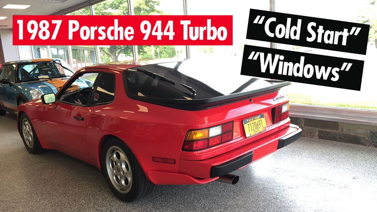 Porsche 944 Turbo - Cold Start and Window Function - YouTube