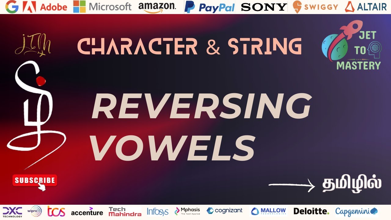Reversing Vowels in a String || Asked In: Zoho , Flipkart || #geeksforgeeks || #codingtutorial ...