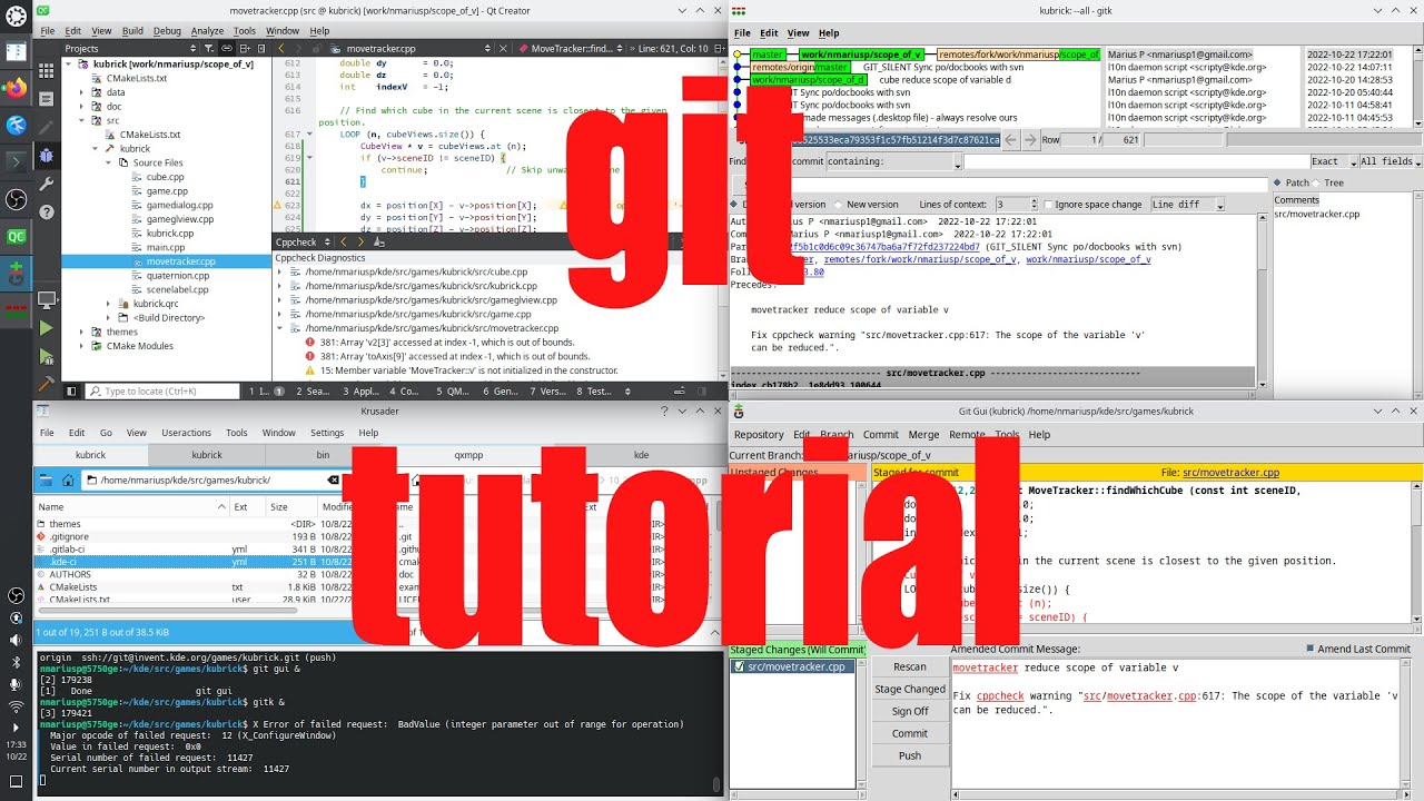Git tutorial for beginners - October 2022 - ae9b861a - YouTube