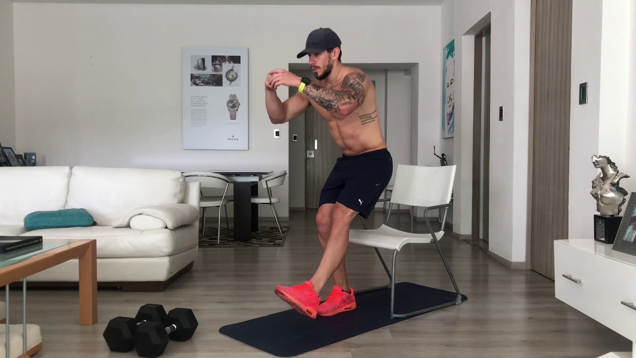Negative single leg squat to box - YouTube