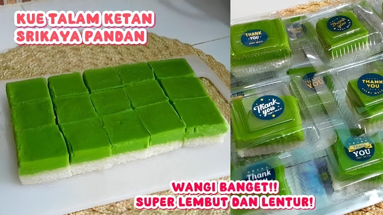RESEP KUE TALAM KETAN SRIKAYA PANDAN YANG SUPER LEMBUT WANGI BENERAN ...