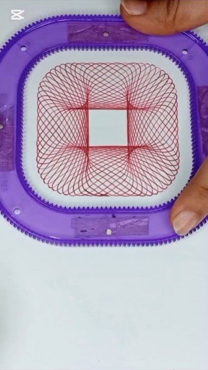 "How to Create Beautiful Spirograph Art | Easy Spiral Design Tutorial"#art #asmr #spirograph # ...
