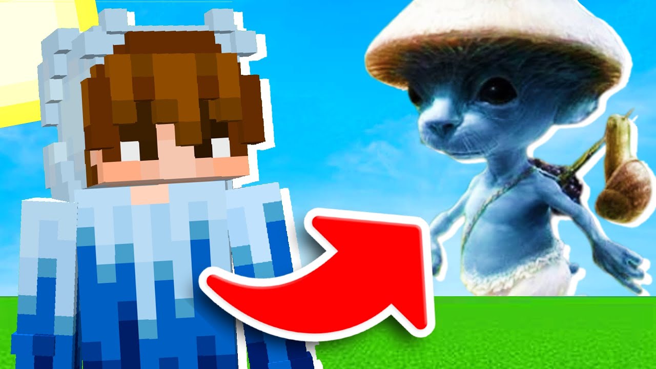 Probé el Texture Pack de SMURF CAT en MINECRAFT *sube fps* - YouTube