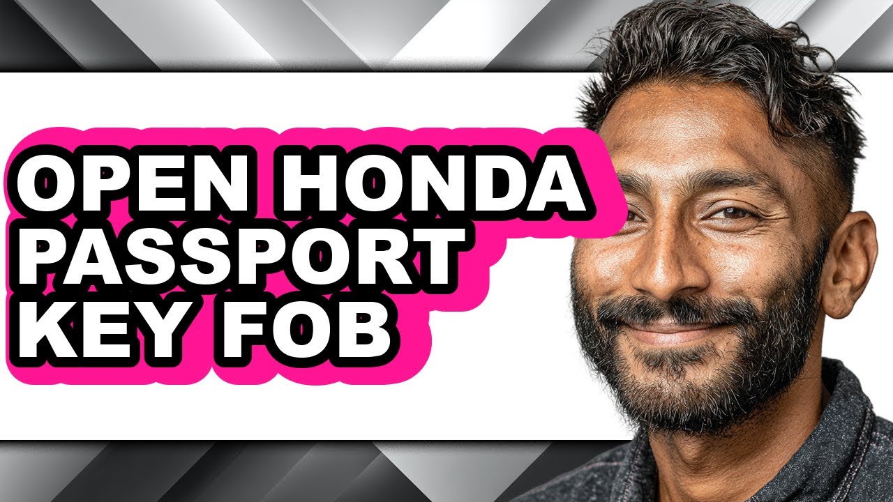 How to Open Honda Passport Key Fob (Full Guide) - YouTube