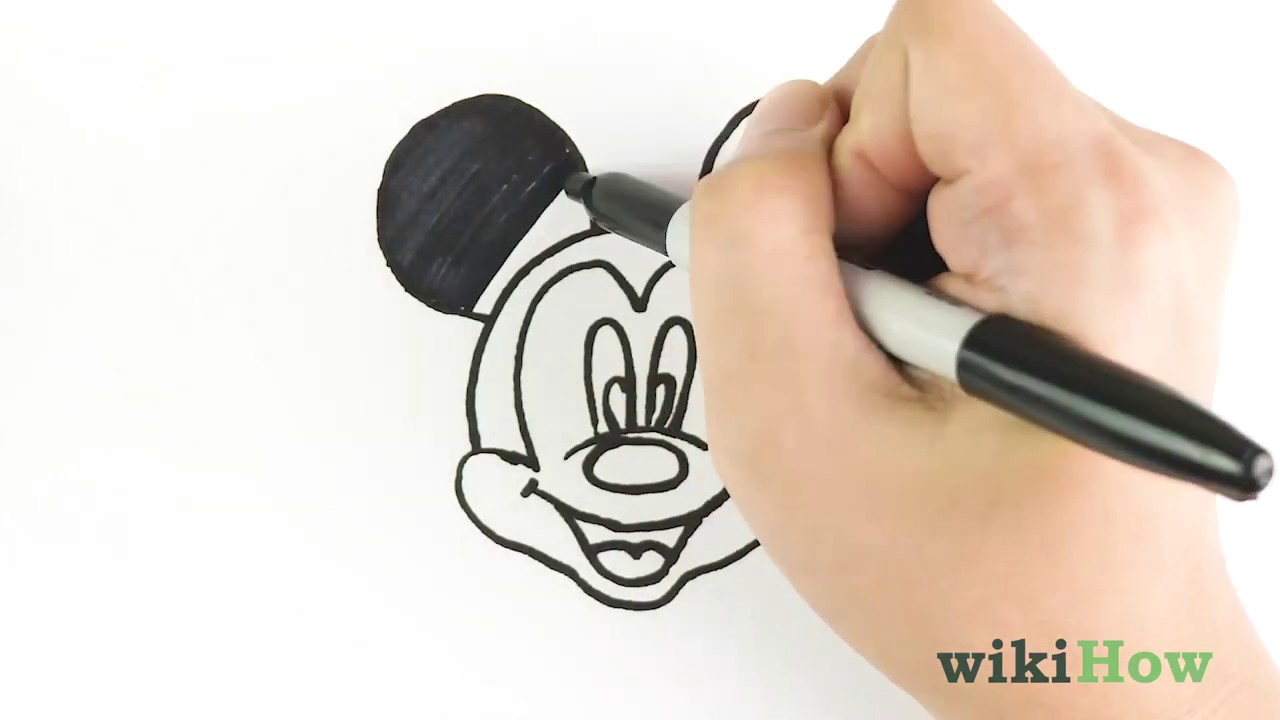How to Draw Mickey Mouse - YouTube