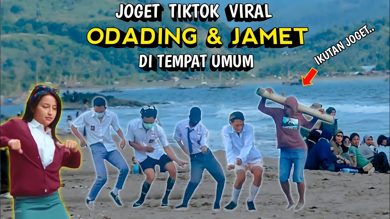 JOGET TIKTOK ODADING & JAMET DI TEMPAT UMUM.. NGAKAK PARAH - YouTube