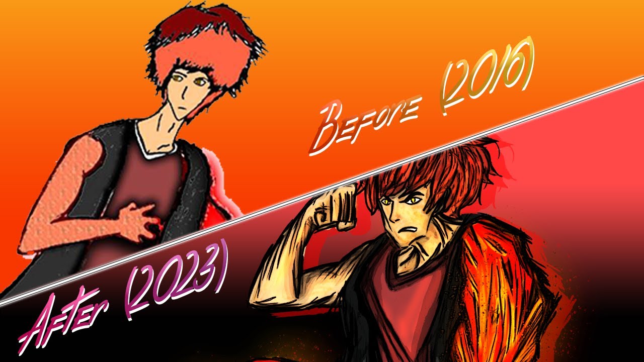 2016 - 2023 Character Re-Draw - YouTube