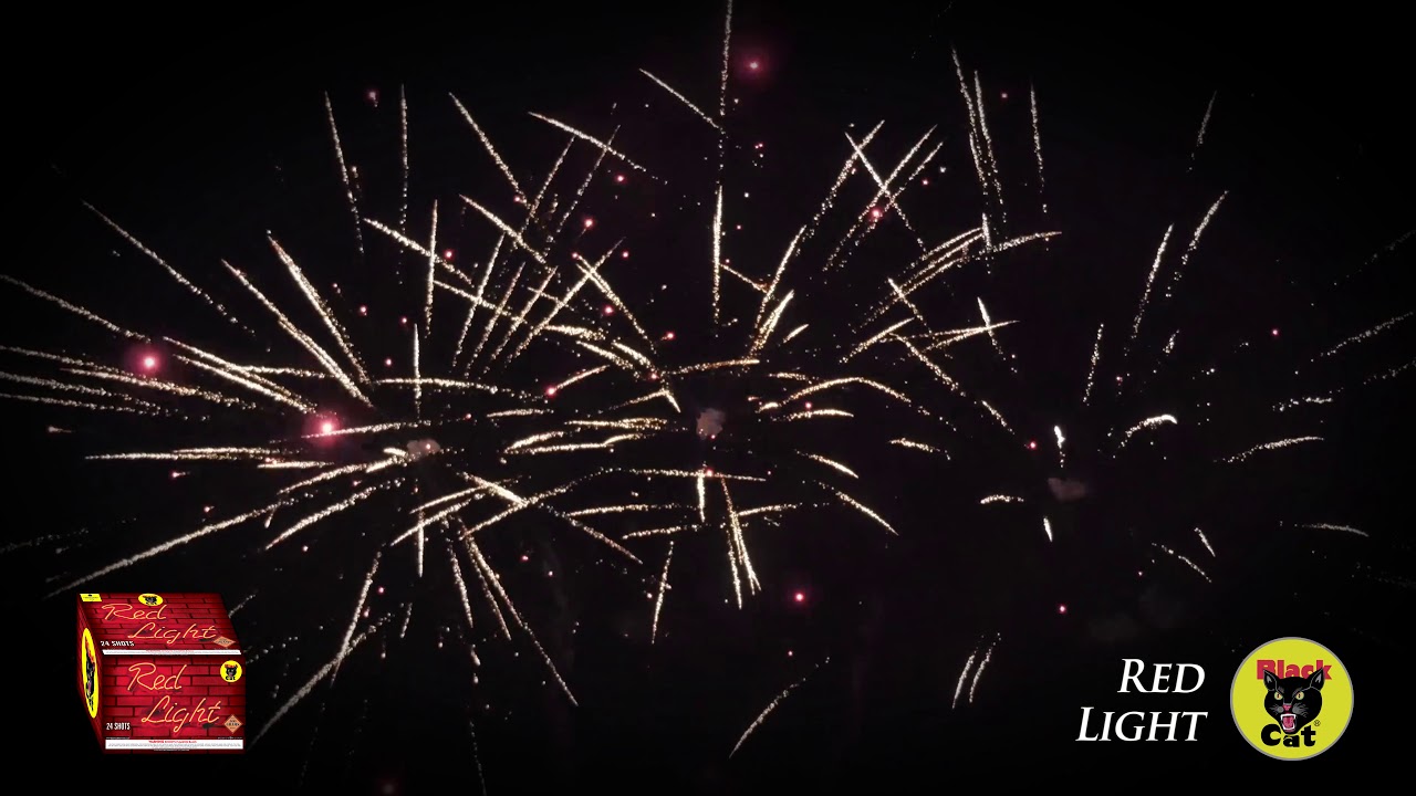 Red Light - Black Cat Fireworks - YouTube