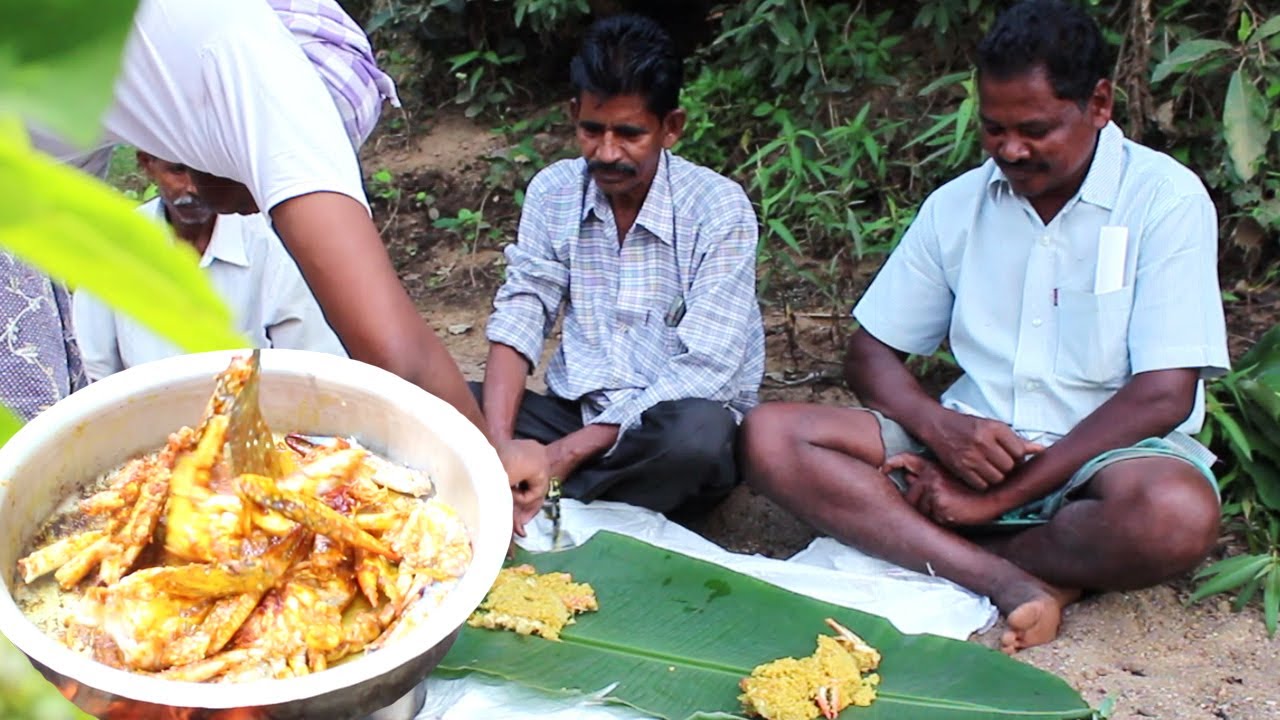 Village Foods Cooking Big Crab Biryani Recipe | Big Crab Dum Biryani ...