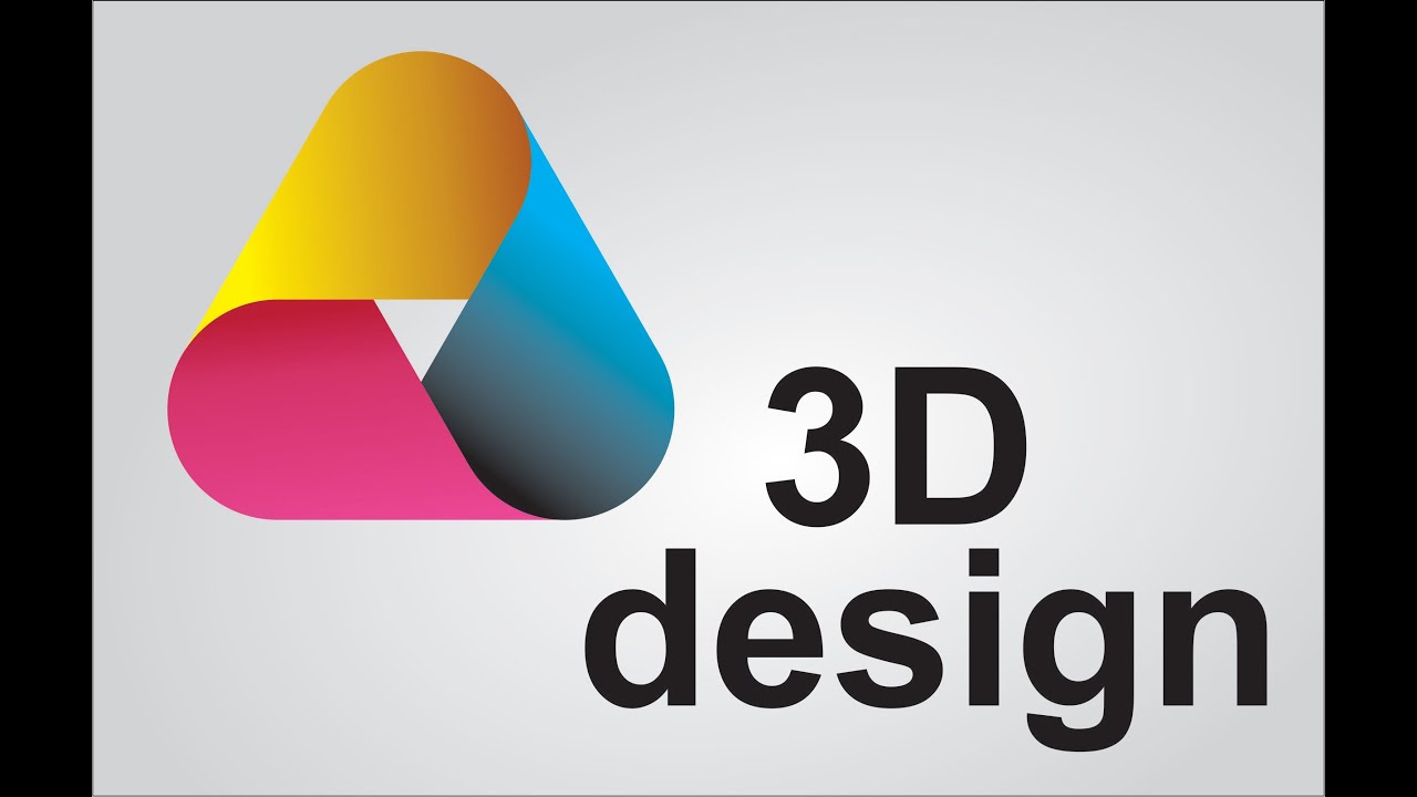 3d logo design unique design - YouTube