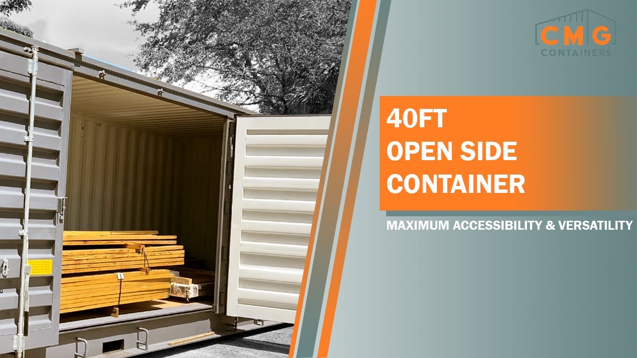 40ft Open Side Container | Maximum Accessibility & Versatility - YouTube