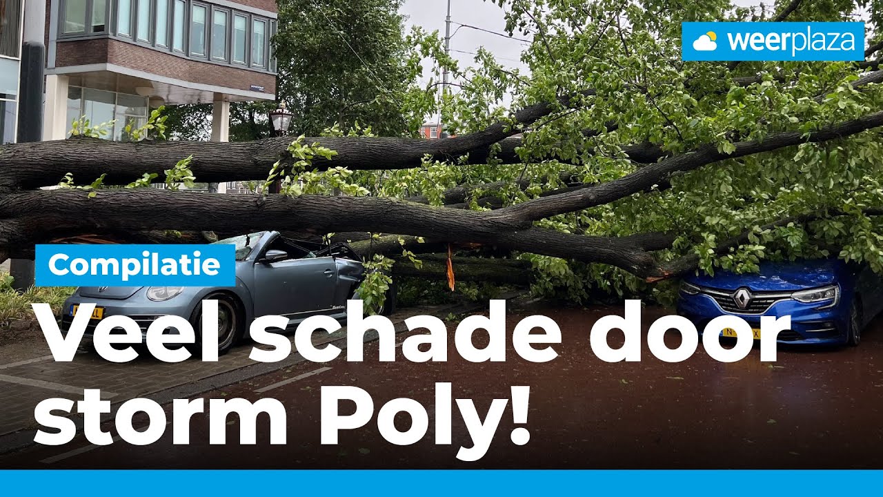 Storm Poly richt flinke schade aan in het noorden van Nederland ...