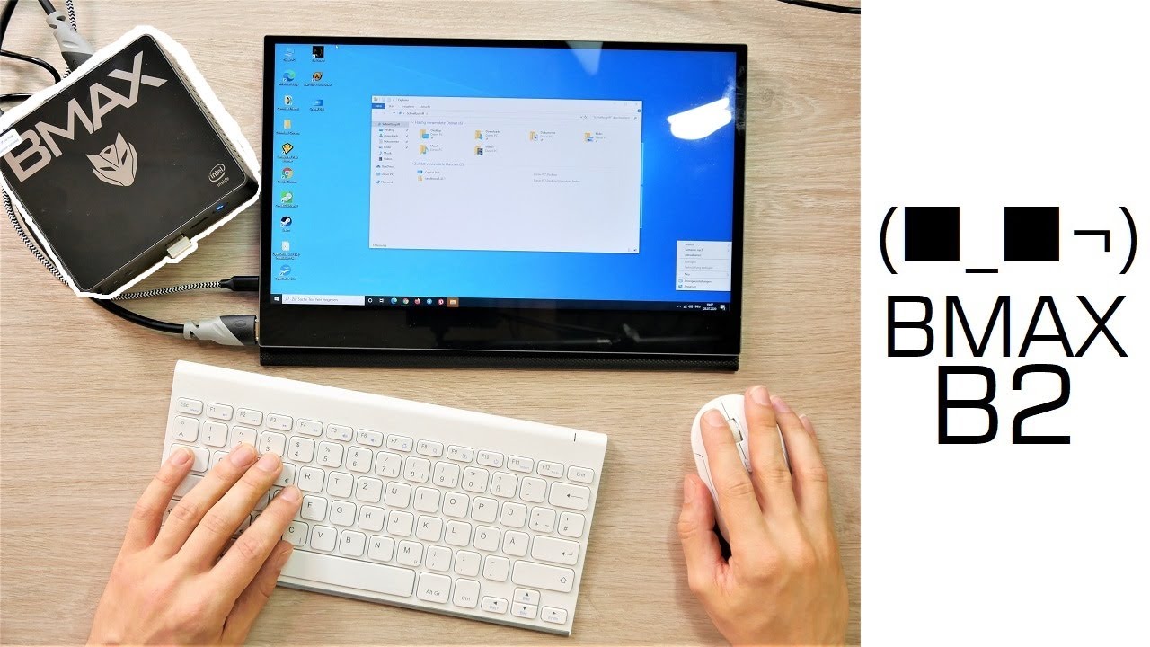 BMAX B2 - Windows 10 Mini PC Review & Mein minimales PC Setup für ...