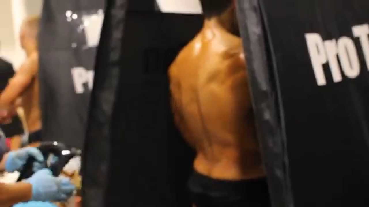 IFBB Men's Physique Pro Alex Woodson - 2015 Dallas Pro Spray Tan Teaser ...