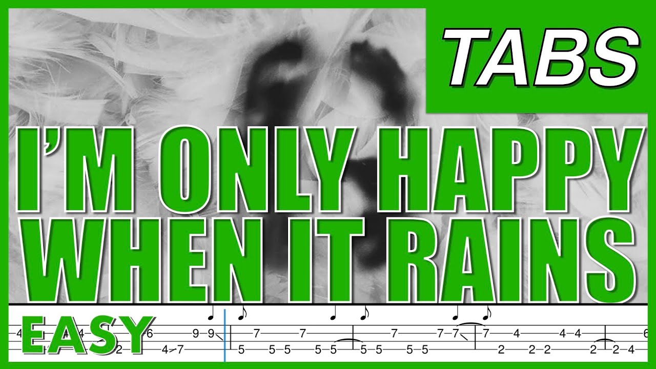 Only Happy When It Rains Live Bass Tabs Cover Garbage [bass Only