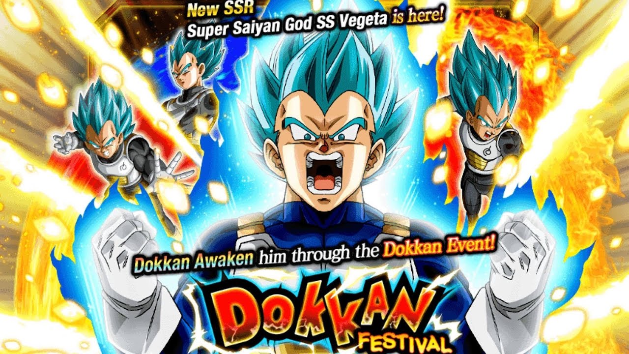 Super Saiyan Blue Vegeta Dokkan Festival Summoning Event! Dragon Ball Z ...