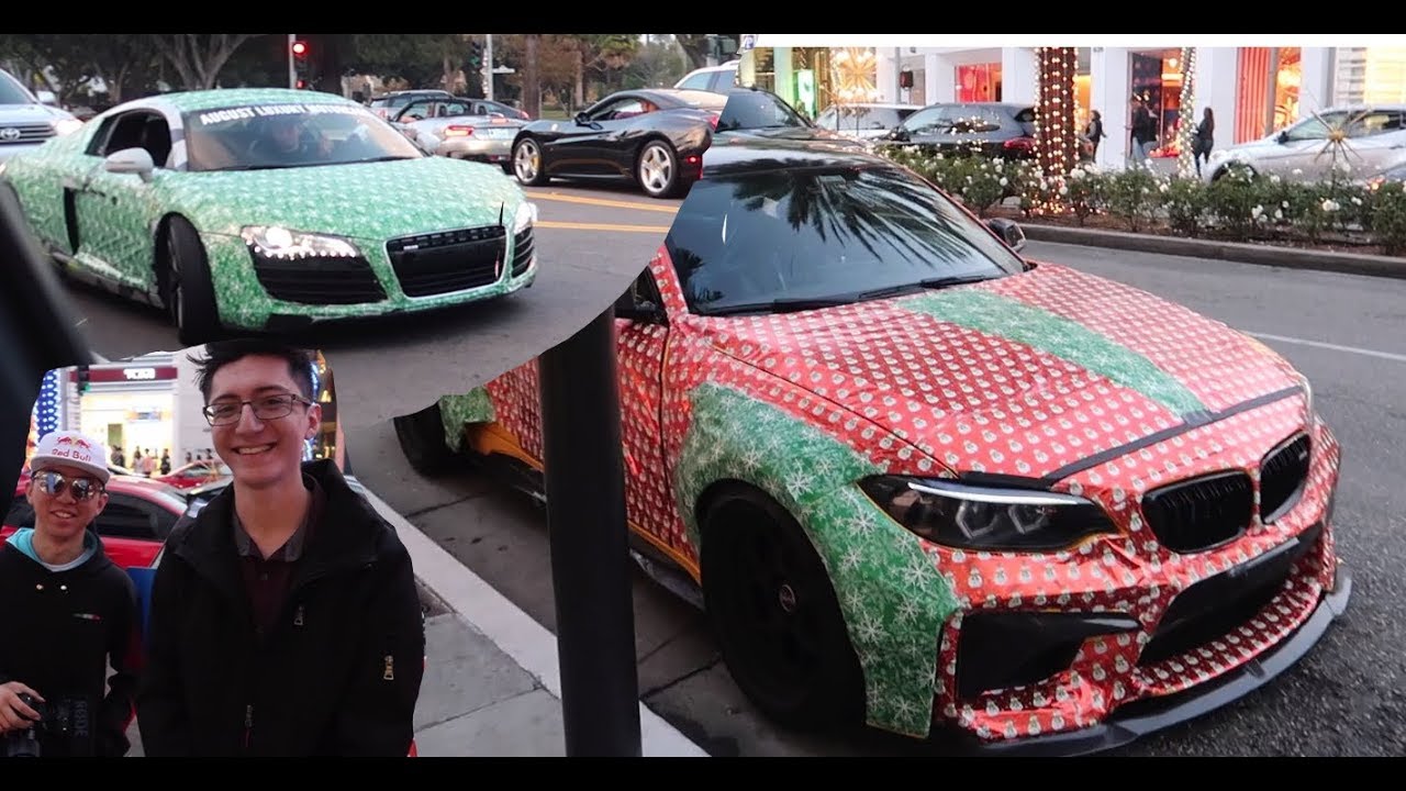 ALEX CHOI'S AND DDE'S CHRISTMAS WRAPPED CARS! - YouTube