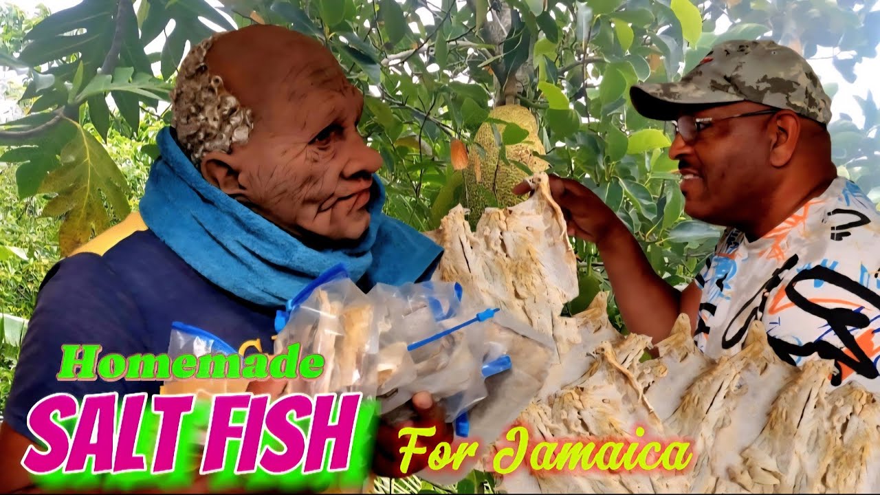 Packaging homemade salt fish for Jamaica/Meet up with Maas Lulu - YouTube