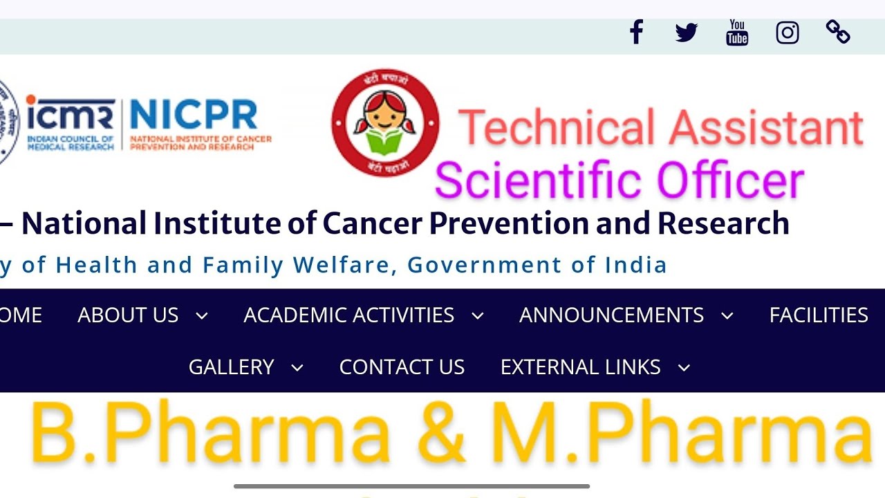 ICMR-NICPR Technical Assistant and Scientific Officer Recruitment ...