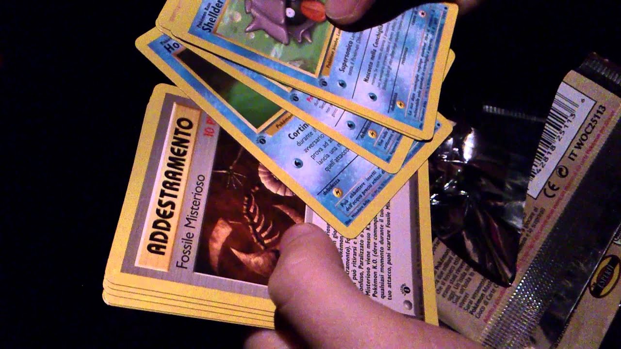 Opening 3 booster packs fossil 1st edition! - YouTube