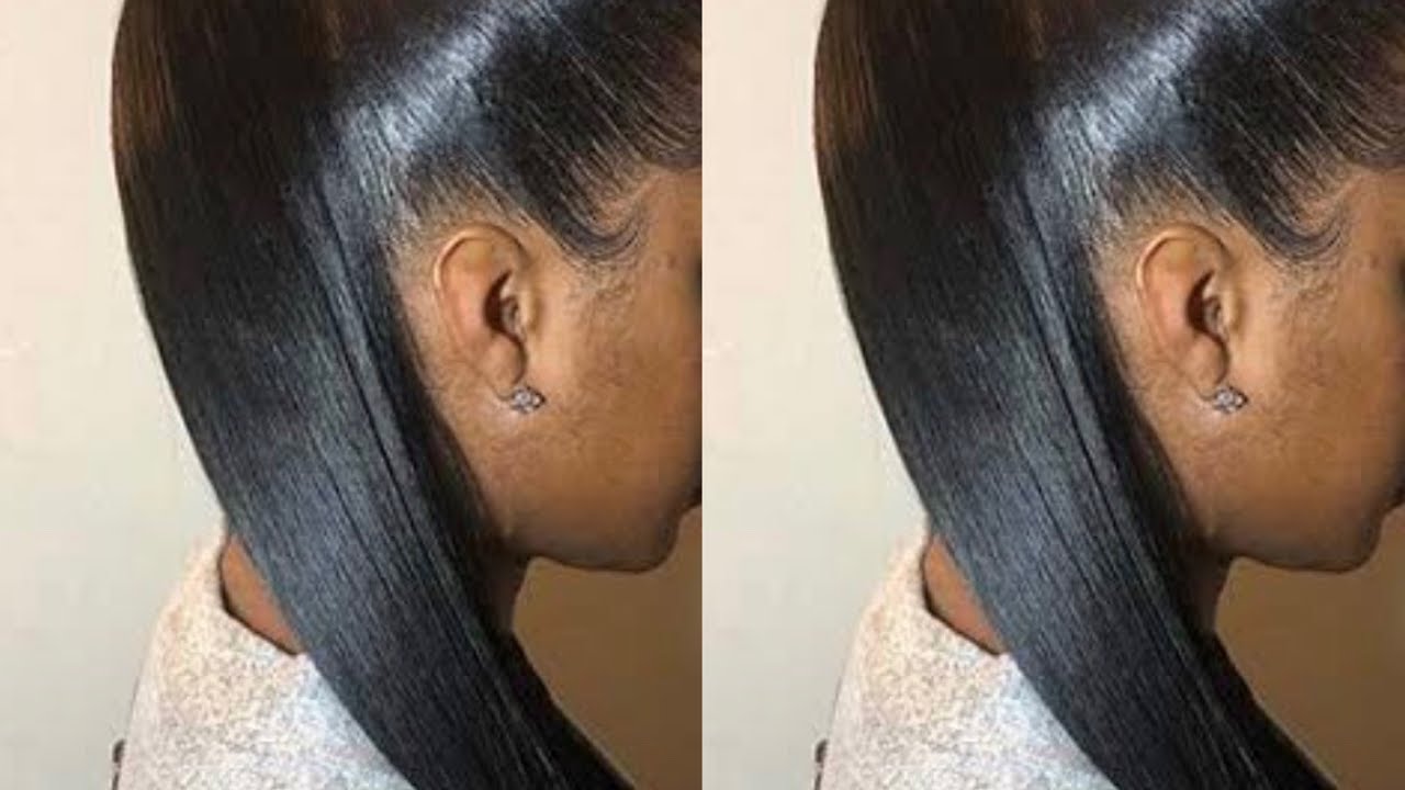 HOW TO SLEEK PONYTAIL TUTORIAL - YouTube