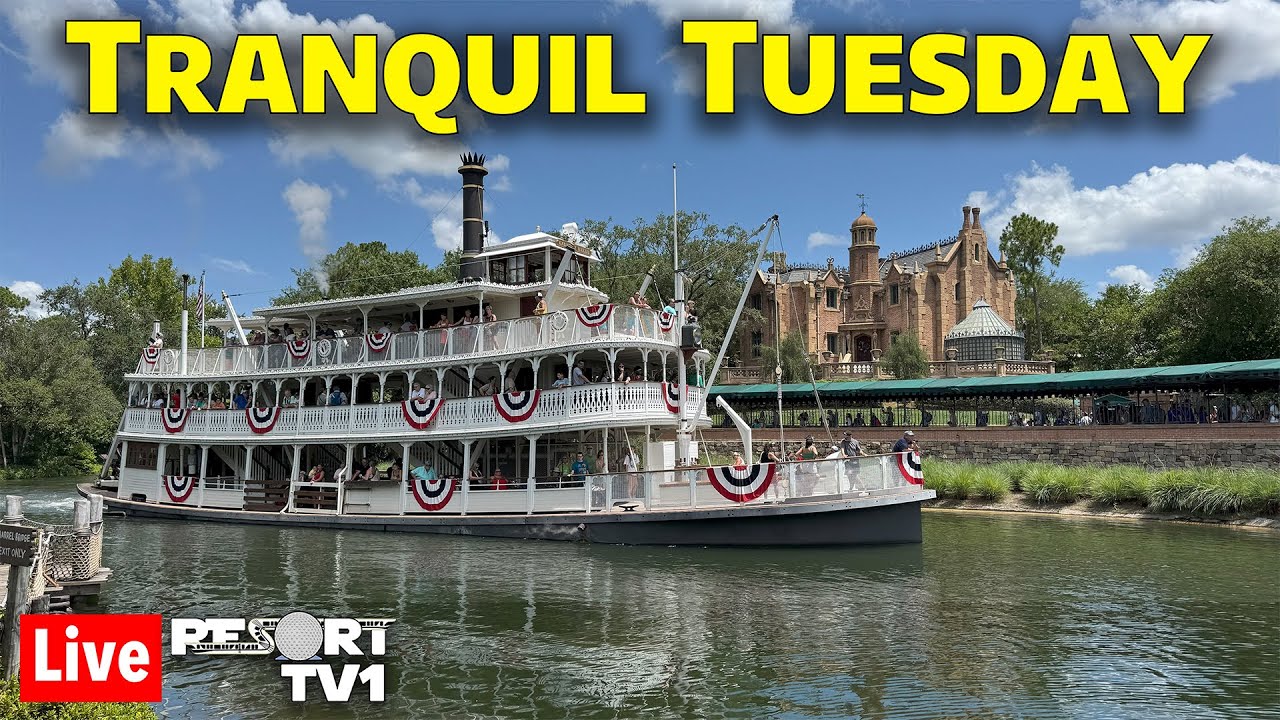 🔴Live: Tranquil Tuesday - A Relaxing Afternoon at Magic Kingdom - Walt ...