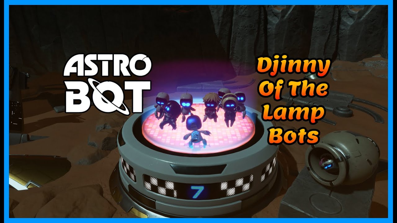 Astro Bot: Feather Cluster, Djinny of the Lamp Bot locations - YouTube