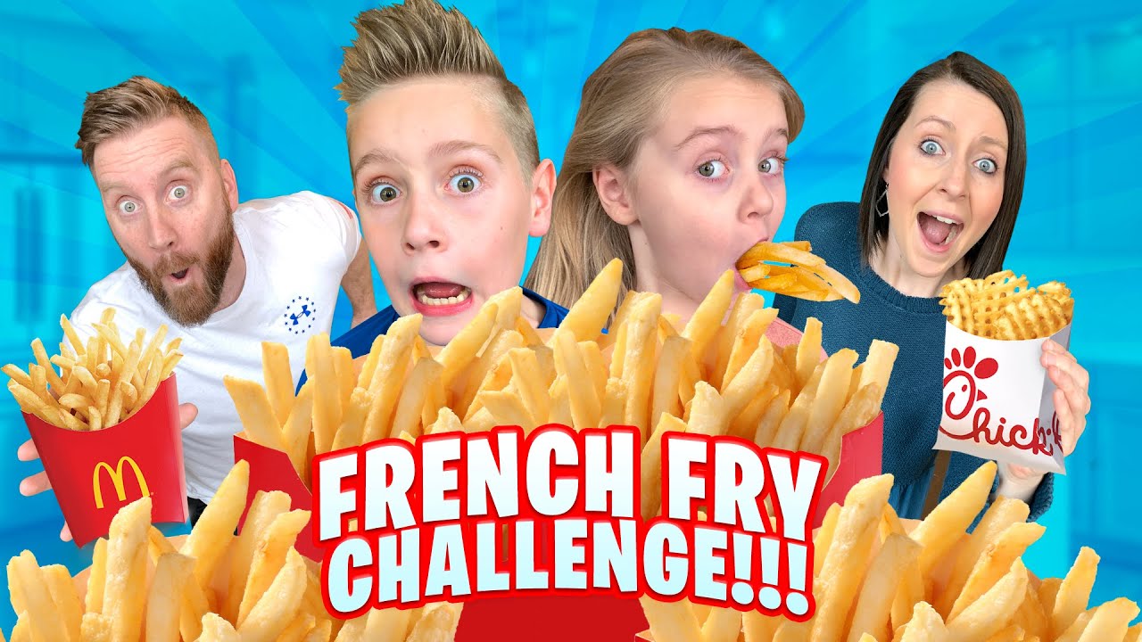 French Fry Challenge!!! (Family RACE Battle) / K-City Family - YouTube