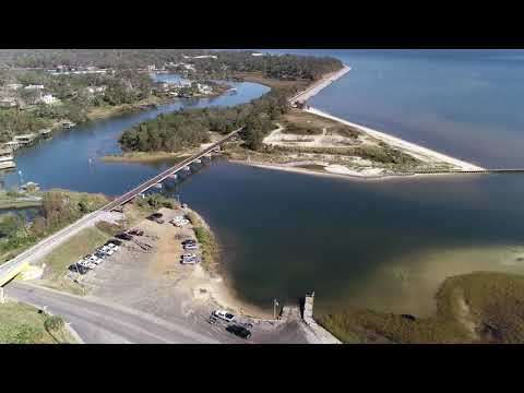 3 Mile bridge - Pensacola side bridge construction - YouTube