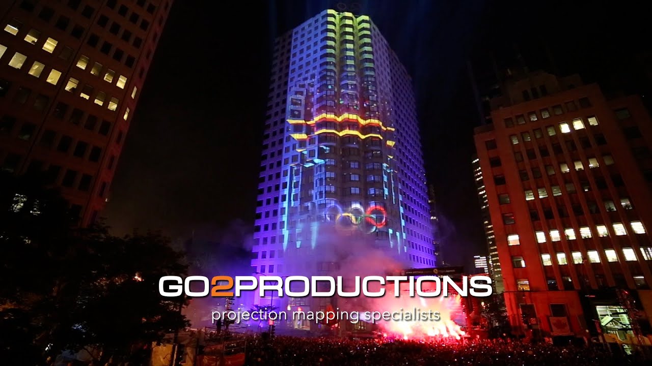 Amazing Projection Mapping - Canada Olympic Excellence Day - July 9th ...