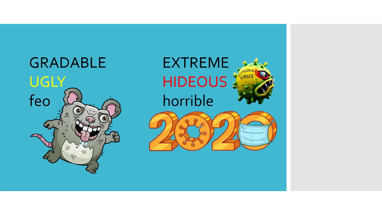 GRADABLE AND EXTREME ADJECTIVES - YouTube