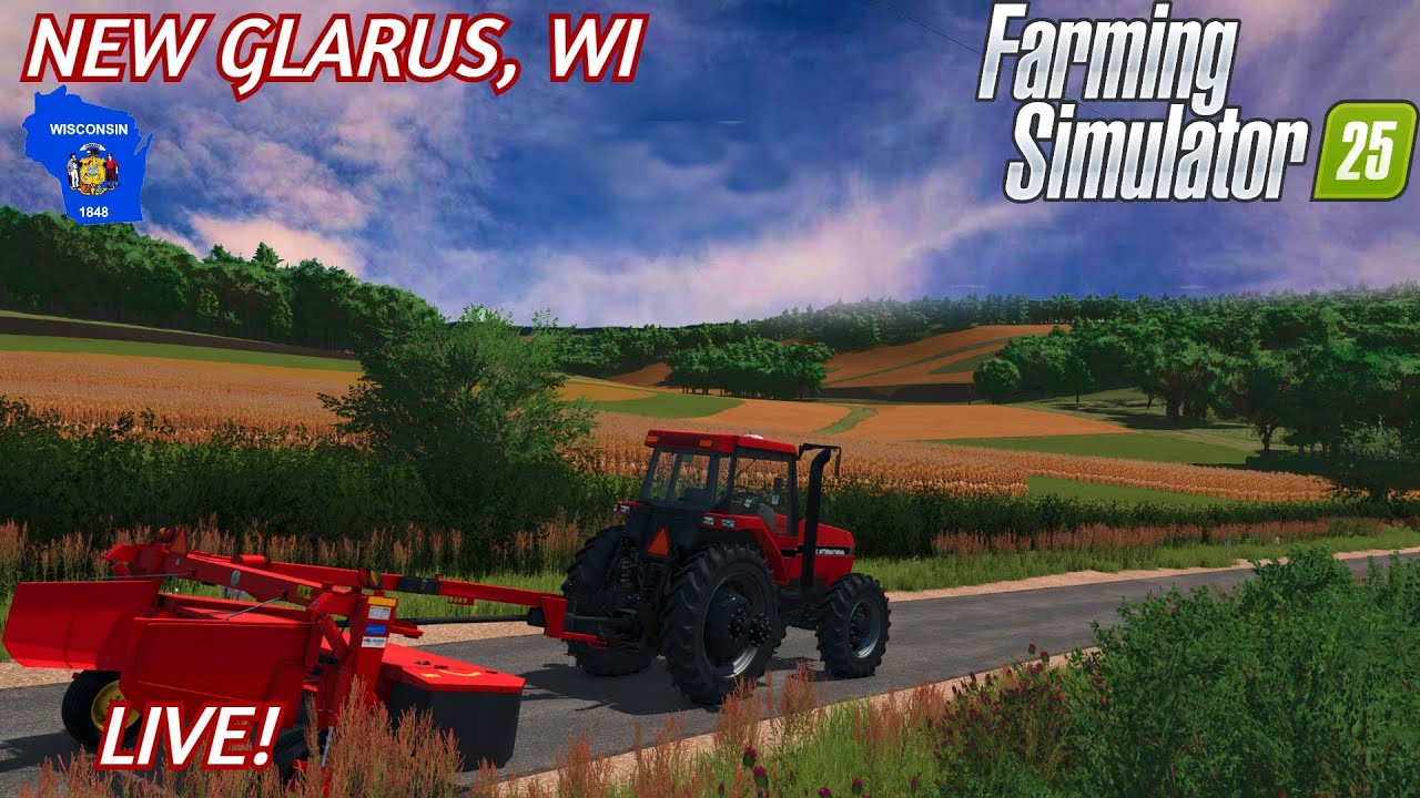 FIRST LOOK AT NEW GLARUS WISCONSIN BY MRG!!! | Farming Simulator 25 ...