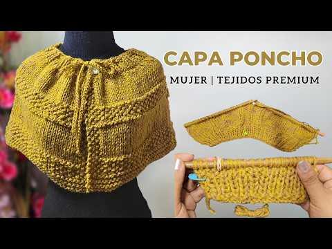 Capa a Dos Agujas Diseño Mos Paso a paso – Los Mejores Looks para este INVIERNO