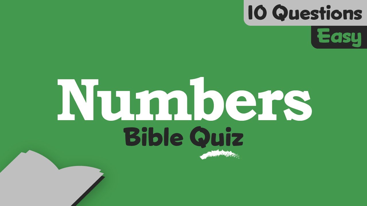 Bible Quiz: Numbers [Easy] - YouTube