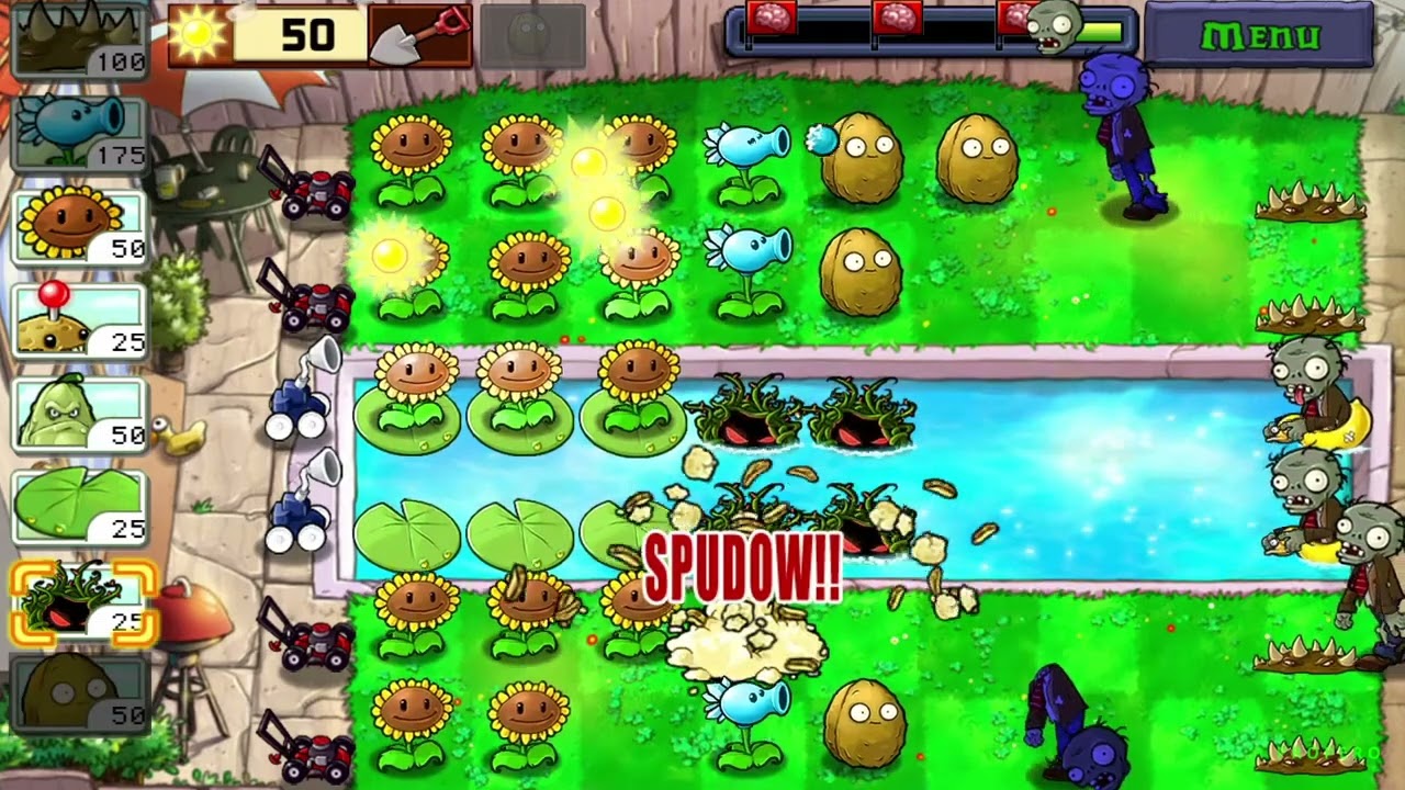 Plants vs Zombies | Pool Level 7 | Propero Gaming - YouTube