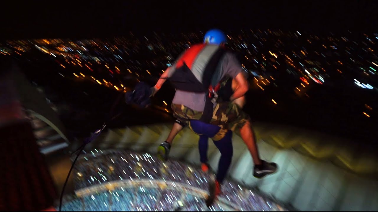 When You Volunteer to BASE Jump With Nitro Circus - YouTube