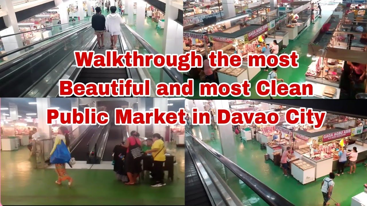 Walkthrough the most Beautiful and most Clean Public Market in Davao ...