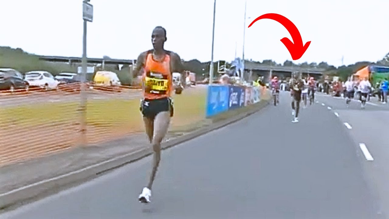 Unknown Runner Defeats London Marathon Champion Then Sets Course Record - YouTube