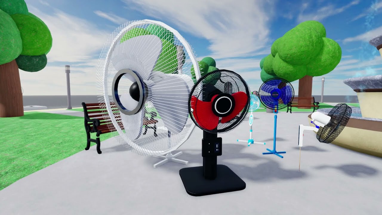 Incredible DIY Fan Invention In The Park, Roblox Ceiling Fans Video ...