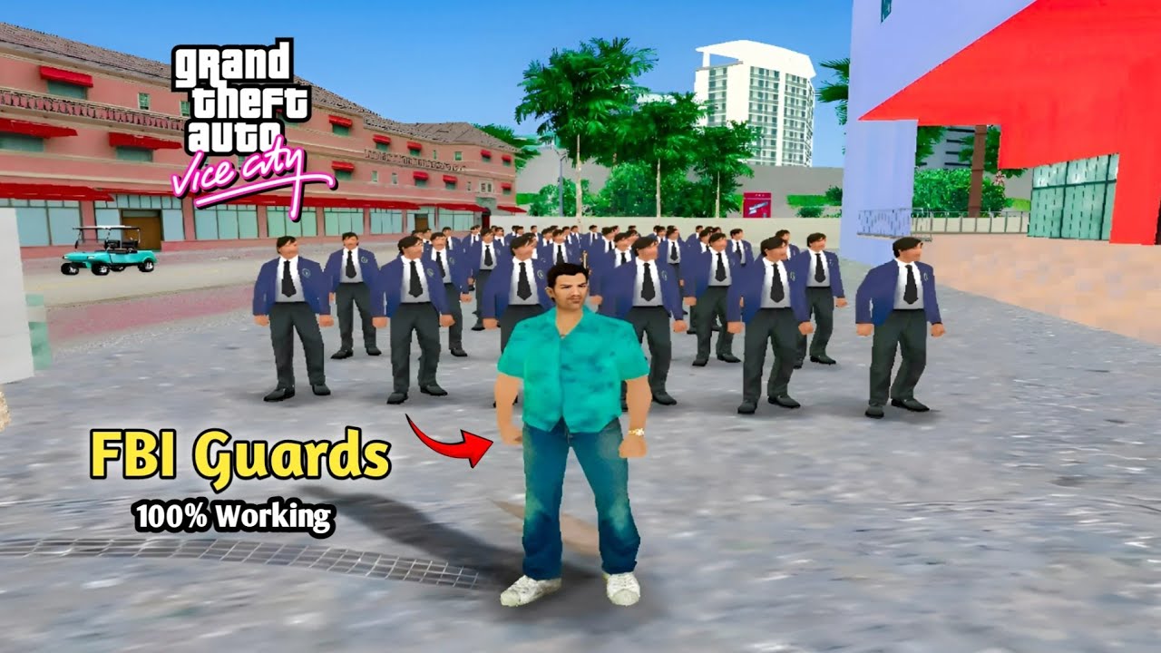 FBI Guard New Mod For GTA Vice City | FBI Bodyguard Cheat Code | Faizan Gaming - YouTube