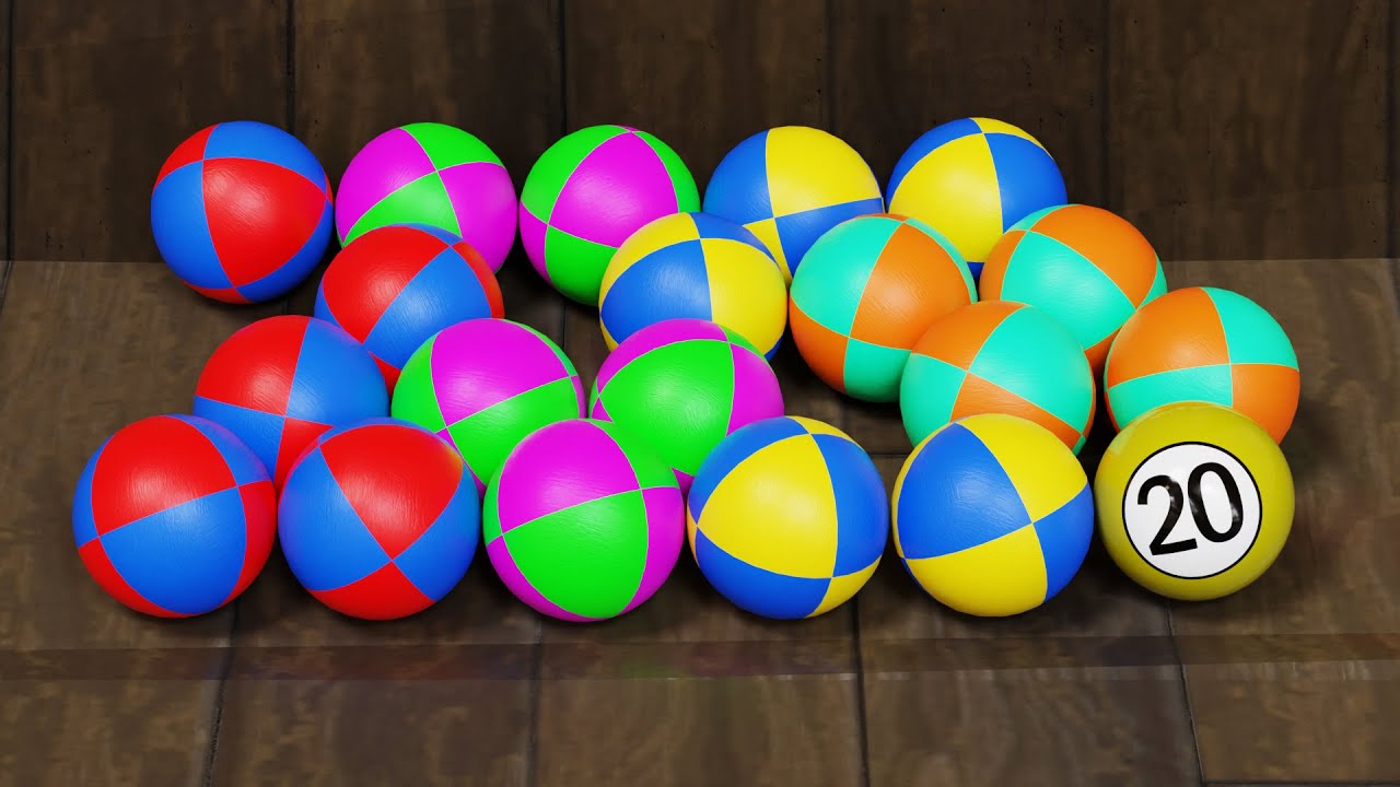 Let's Count to 20! Fun Ball Counting Adventure for Kids! - YouTube