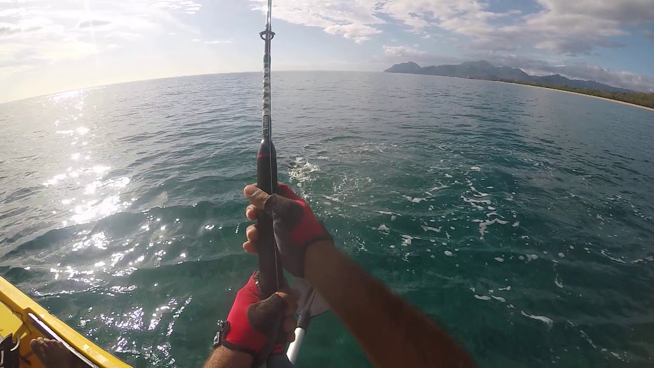 Kayak fishing Bari Sardo lampuga su aguglia viva - YouTube