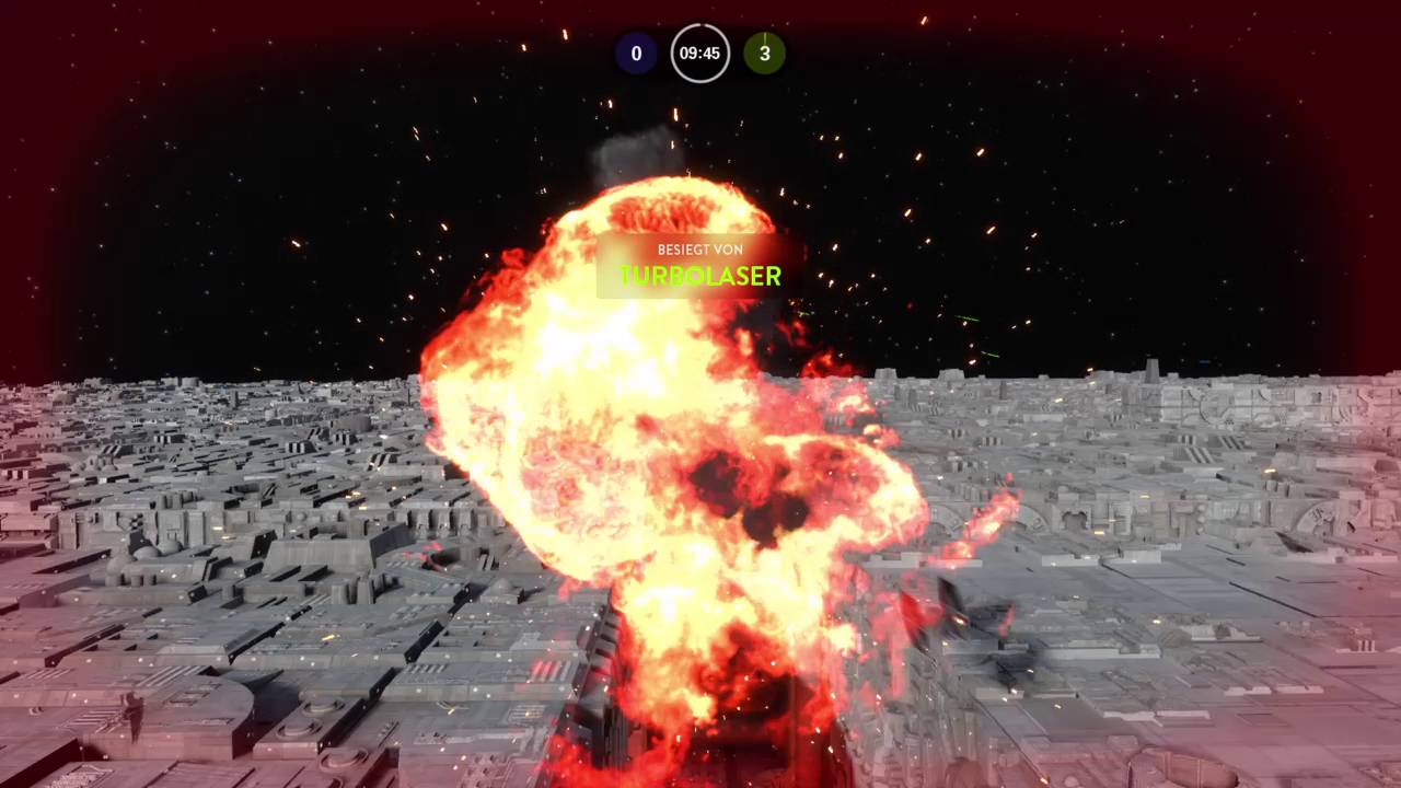 Star Wars Battlefront killed by Turbolaser - YouTube