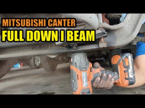 MITSUBISHI CANTER REPLACE KING PIN - YouTube